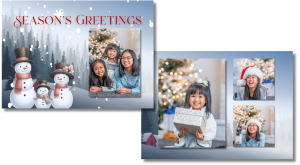 Free Winter Photo Card Template